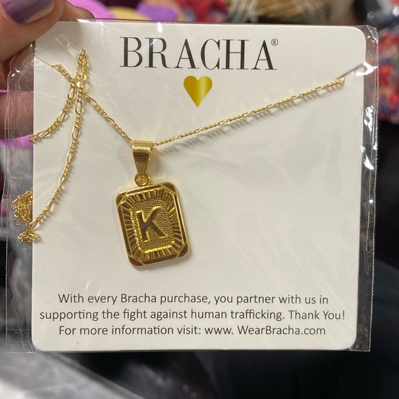 Bracha | Jewelry | Nwt Bracha K Gold Pendant Necklace | Poshmark
